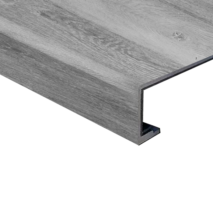 SILVER GREY SQUARE STAIR NOSE – Alpha Flooring